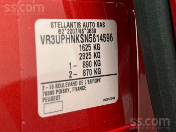 Красный Пежо 208 2022 в Рига, объемом двигателя 1.20 л и пробегом 105 тыс. км за 12200 €, фото 9 на AUTOMOTO.COM.LV