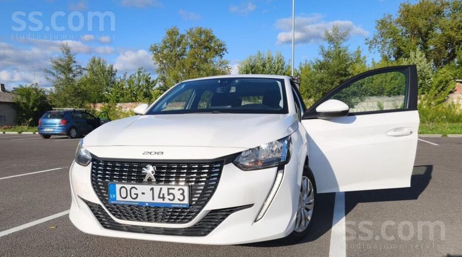 Белый Пежо 208 2021 в Елгава, объемом двигателя 1.20 л и пробегом 91 тыс. км за 9190 €, фото 1 на AUTOMOTO.COM.LV