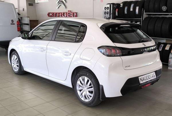 White Peugeot 208 2022 in Panevezys, with an engine capacity of 1.50 L and mileage of 76 thousand km for 9900 €, photo 6 on AUTOMOTO.COM.LV