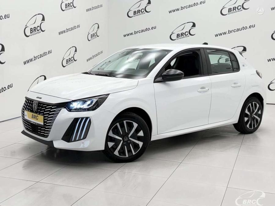 White Peugeot 208 2025 in Vilnius, with an engine capacity of 0.00 L and mileage of 8 thousand km for 18900 €, photo 1 on AUTOMOTO.COM.LV