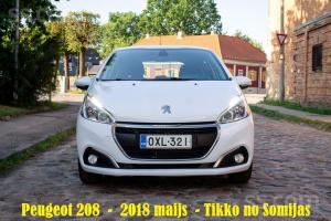 White Peugeot 208 2018 in Riga, with an engine capacity of 1.20 L and mileage of 160 thousand km for 6200 €, photo 1 on AUTOMOTO.COM.LV