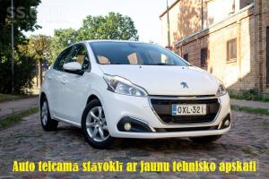 White Peugeot 208 2018 in Riga, with an engine capacity of 1.20 L and mileage of 160 thousand km for 6200 €, photo 3 on AUTOMOTO.COM.LV
