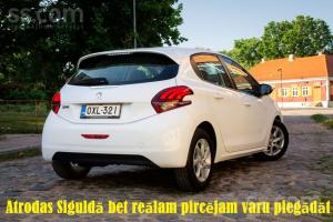 White Peugeot 208 2018 in Riga, with an engine capacity of 1.20 L and mileage of 160 thousand km for 6200 €, photo 7 on AUTOMOTO.COM.LV
