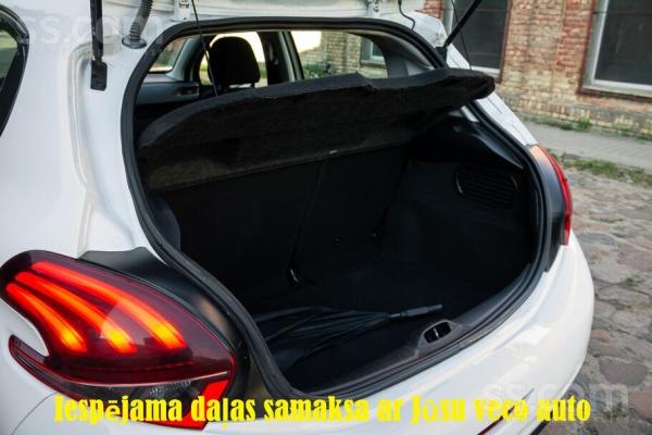White Peugeot 208 2018 in Riga, with an engine capacity of 1.20 L and mileage of 160 thousand km for 6200 €, photo 8 on AUTOMOTO.COM.LV