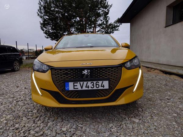 Yellow Peugeot 208 2020 in Vilnius, with an engine capacity of 0.00 L and mileage of 85 thousand km for 13915 €, photo 8 on AUTOMOTO.COM.LV