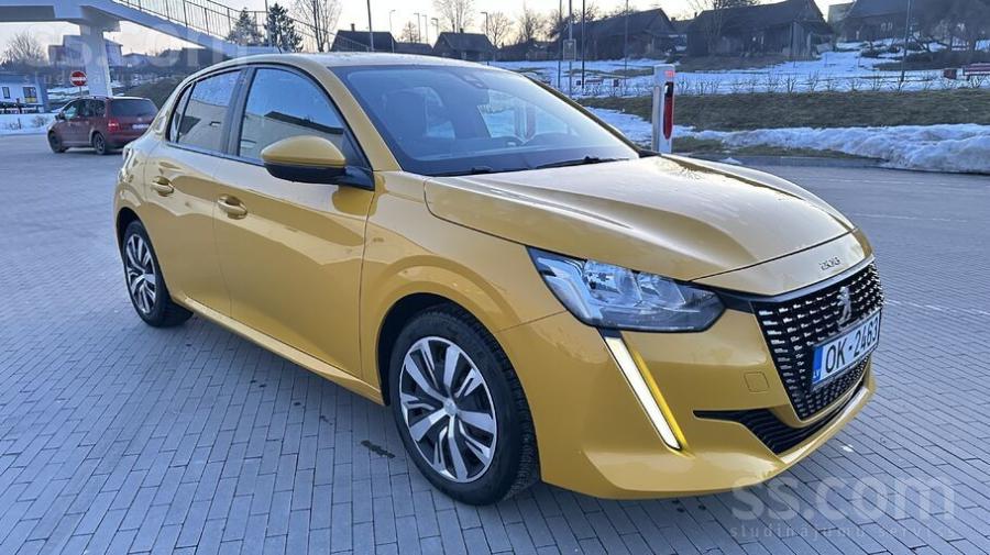 Yellow Peugeot 208 2020 in Rezekne, with an engine capacity of 1.20 L and mileage of 196 thousand km for 8490 €, photo 4 on AUTOMOTO.COM.LV