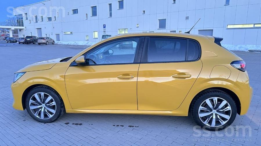 Yellow Peugeot 208 2020 in Rezekne, with an engine capacity of 1.20 L and mileage of 196 thousand km for 8490 €, photo 7 on AUTOMOTO.COM.LV