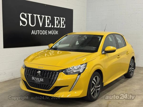 Yellow Peugeot 208 2020 in Tallinn, with an engine capacity of 1.20 L and mileage of 87 thousand km for 12995 €, photo 1 on AUTOMOTO.COM.LV