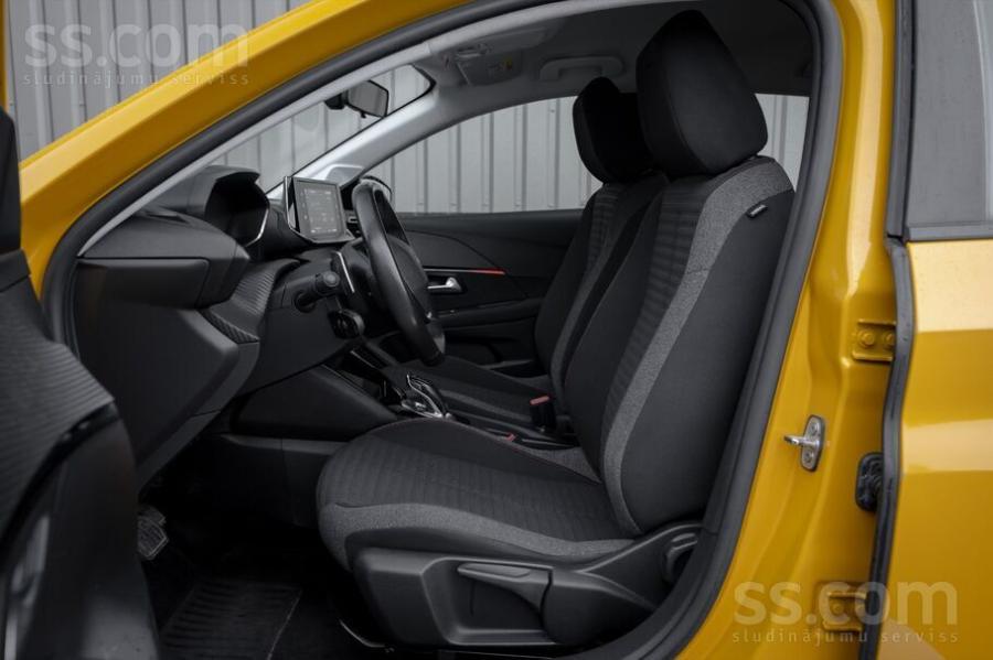 Yellow Peugeot 208 2021 in Tukums, with an engine capacity of 1.20 L and mileage of 56 thousand km for 13250 €, photo 9 on AUTOMOTO.COM.LV