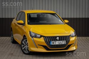 Yellow Peugeot 208 2021 in Tukums, with an engine capacity of 1.20 L and mileage of 56 thousand km for 11950 €, photo  on AUTOMOTO.COM.LV