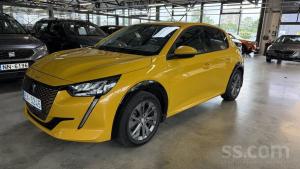 Yellow Peugeot 208 2021 in Riga, with an engine capacity of 1.40 L and mileage of 46 thousand km for 13990 €, photo  on AUTOMOTO.COM.LV