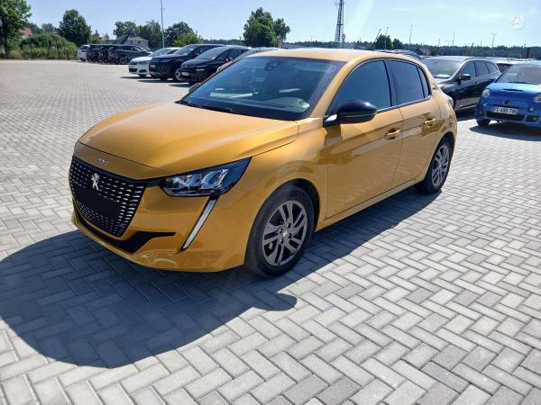 Желтый Пежо 208 2022 в Таураге, объемом двигателя 1.20 л и пробегом 88 тыс. км за 8800 €, фото 1 на AUTOMOTO.COM.LV