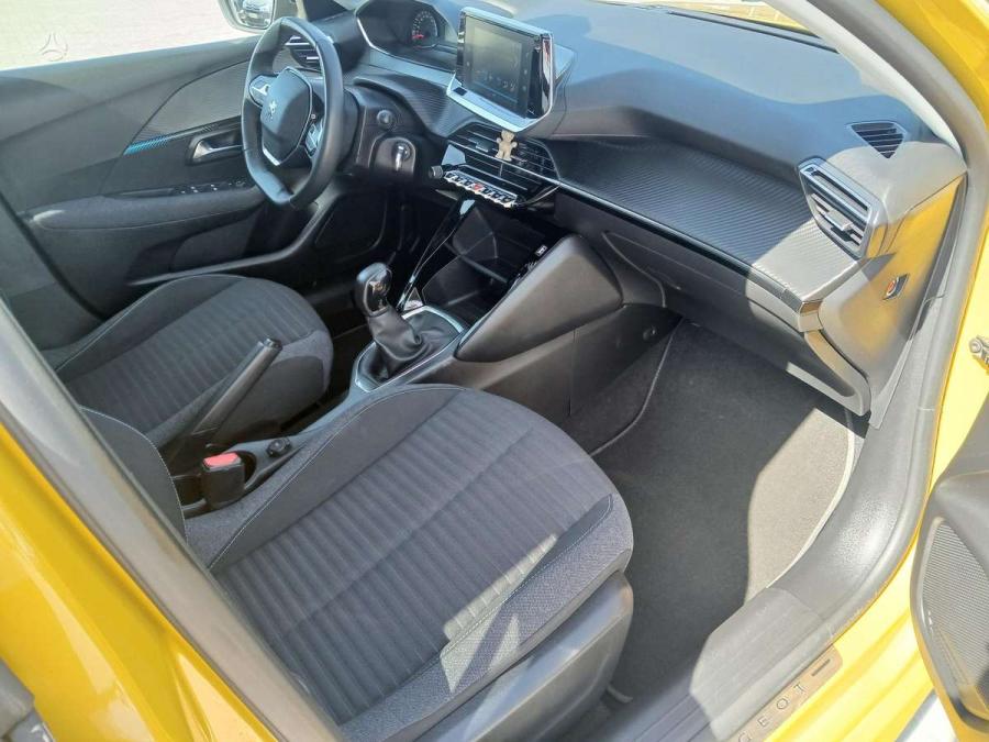 Dzeltens Peugeot 208 2022 Tauragė, ar dzinēja tilpumu 1.20 L un nobraukumu 88 tūkst. km par 8800 €, foto 8 vietnē AUTOMOTO.COM.LV