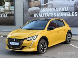 Yellow Peugeot 208 2022 in Riga, with an engine capacity of 0.00 L and mileage of 79 thousand km for 15990 €, photo  on AUTOMOTO.COM.LV