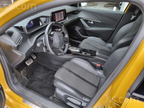 Yellow Peugeot 208 2023 in Riga, with an engine capacity of 1.20 L and mileage of 51 thousand km for 14500 €, photo 8 on AUTOMOTO.COM.LV