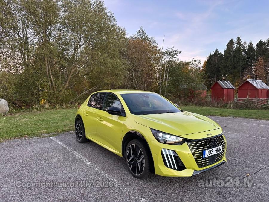 Yellow Peugeot 208 2024 in Tallinn, with an engine capacity of 1.20 L and mileage of 32 thousand km for 25000 €, photo 7 on AUTOMOTO.COM.LV