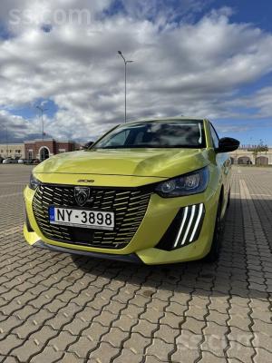 Yellow Peugeot 208 2024 in Riga, with an engine capacity of 1.20 L and mileage of 17 thousand km for 18300 €, photo  on AUTOMOTO.COM.LV