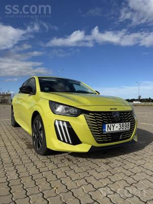 Yellow Peugeot 208 2024 in Riga, with an engine capacity of 1.20 L and mileage of 17 thousand km for 18300 €, photo 4 on AUTOMOTO.COM.LV