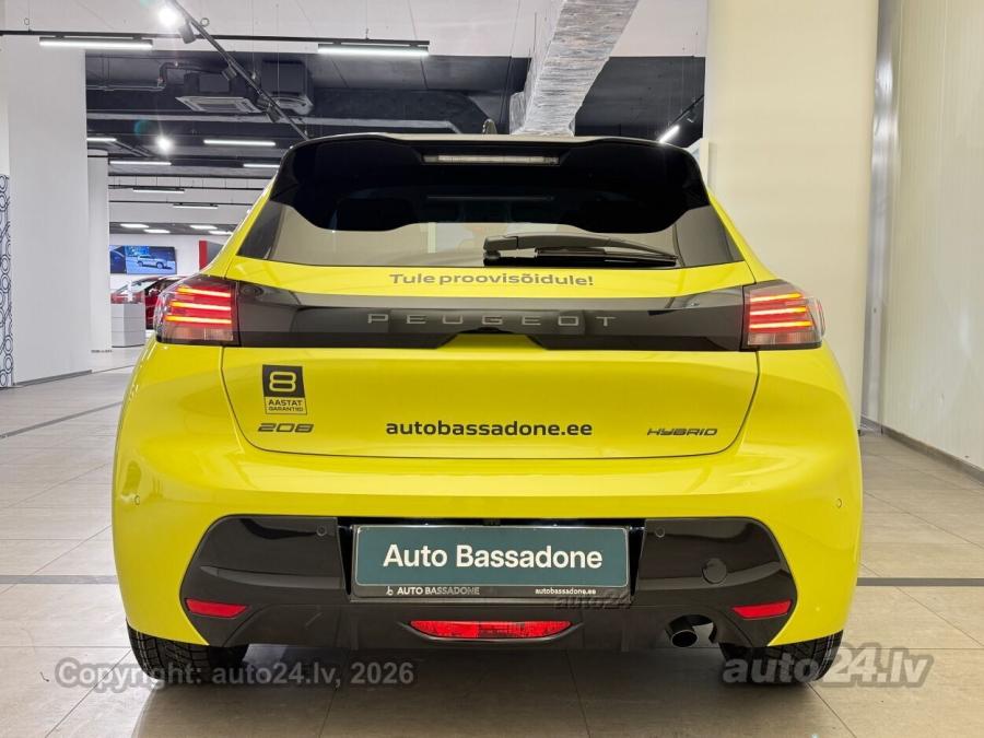 Dzeltens Peugeot 208 2024 Tallina, ar dzinēja tilpumu 1.20 L un nobraukumu 7 tūkst. km par 23490 €, foto 6 vietnē AUTOMOTO.COM.LV