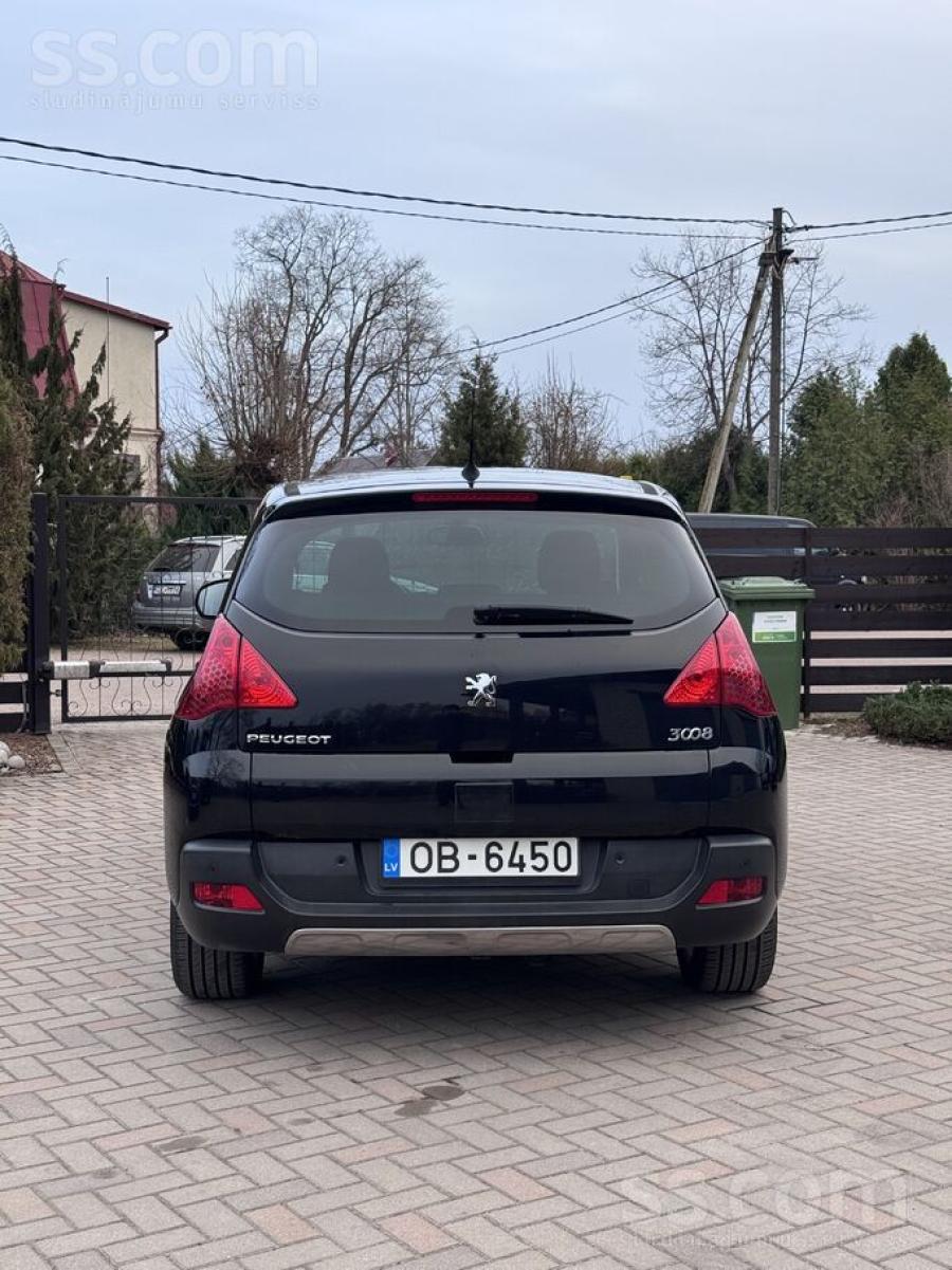 Black Peugeot 3008 2011 in Ogre, with an engine capacity of 2.00 L and mileage of 285 thousand km for 5250 €, photo 14 on AUTOMOTO.COM.LV