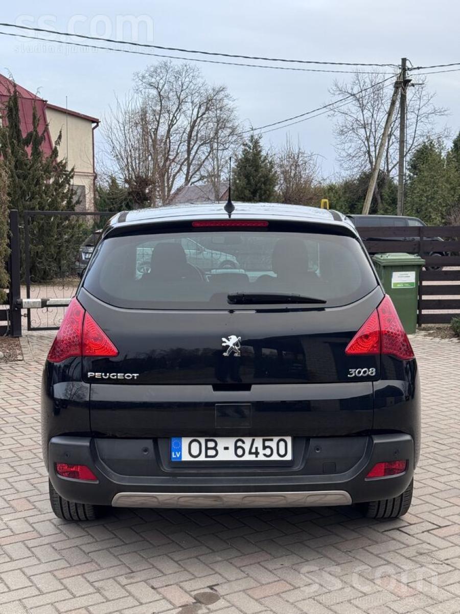 Black Peugeot 3008 2011 in Ogre, with an engine capacity of 2.00 L and mileage of 285 thousand km for 5250 €, photo 15 on AUTOMOTO.COM.LV