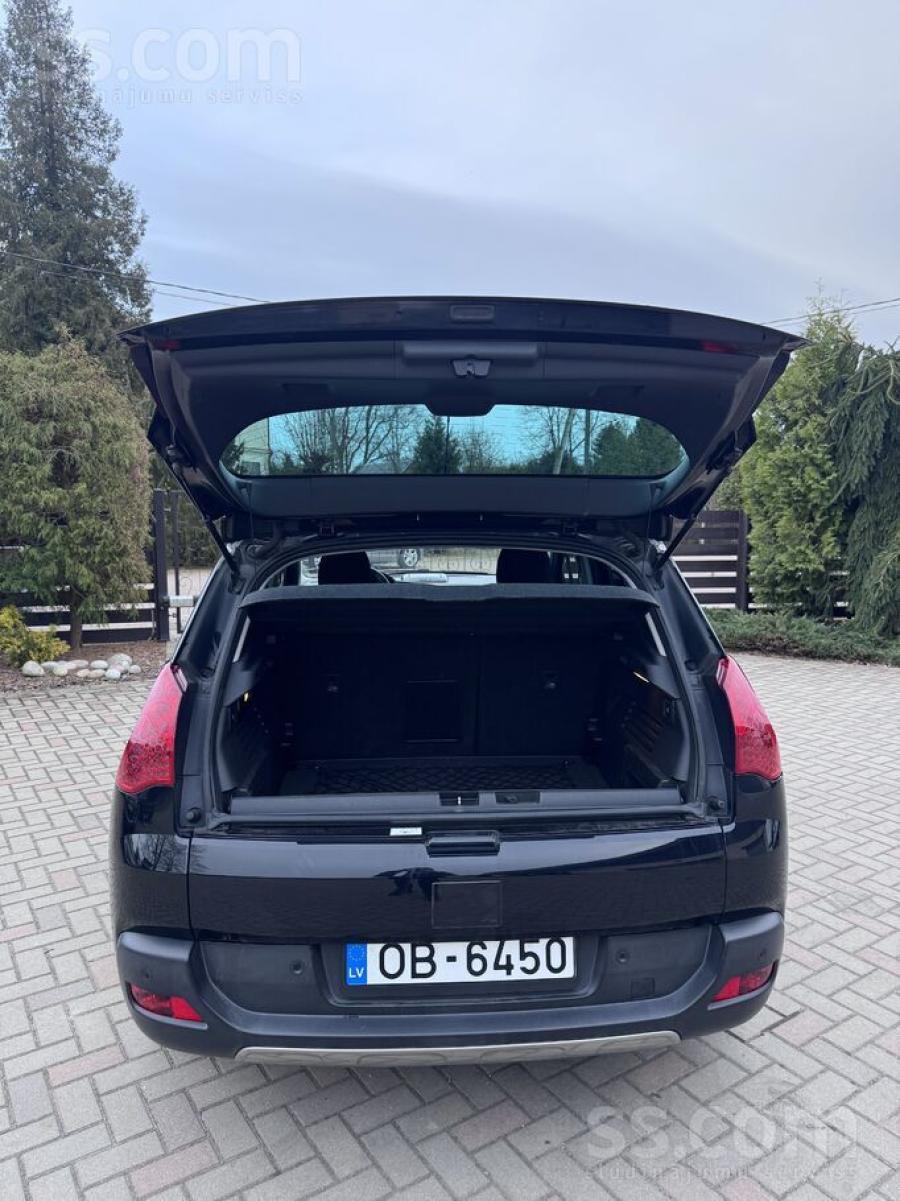 Black Peugeot 3008 2011 in Ogre, with an engine capacity of 2.00 L and mileage of 285 thousand km for 5250 €, photo 25 on AUTOMOTO.COM.LV