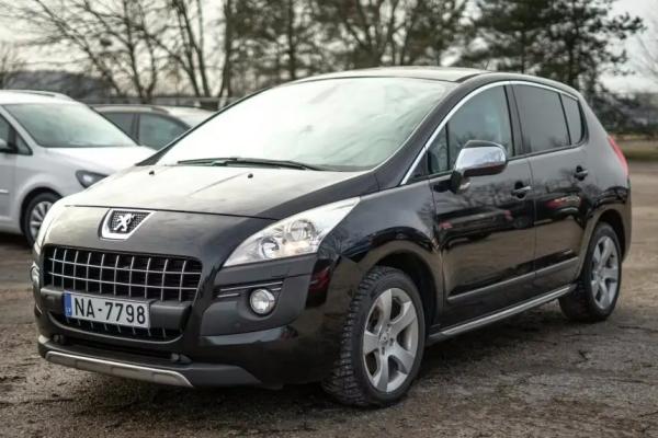 Black Peugeot 3008 2011 in Liepaja, with an engine capacity of 2.00 L and mileage of 283 thousand km for 7150 €, photo 1 on AUTOMOTO.COM.LV