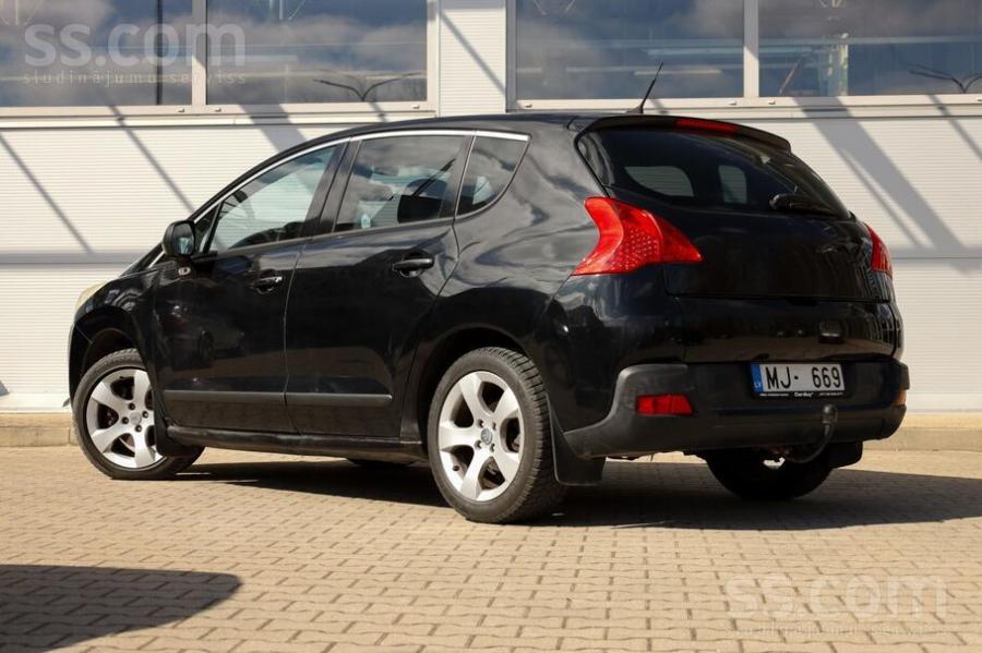 Black Peugeot 3008 2012 in Riga, with an engine capacity of 2.00 L and mileage of 0 thousand km for 3495 €, photo 5 on AUTOMOTO.COM.LV