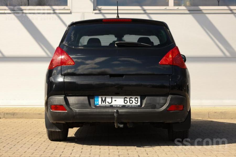 Black Peugeot 3008 2012 in Riga, with an engine capacity of 2.00 L and mileage of 0 thousand km for 3495 €, photo 6 on AUTOMOTO.COM.LV