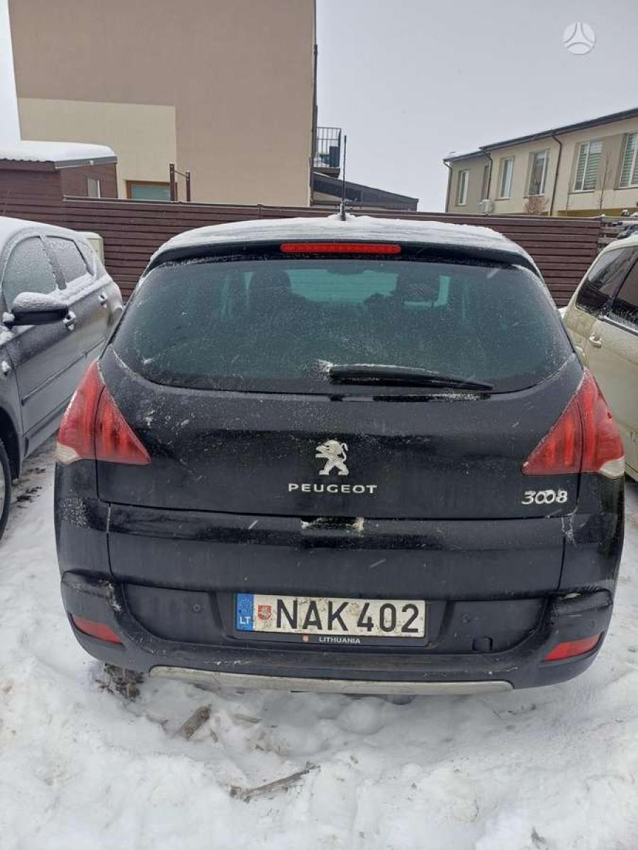 Black Peugeot 3008 2014 in Kaunas, with an engine capacity of 1.56 L and mileage of 221 thousand km for 2990 €, photo 1 on AUTOMOTO.COM.LV