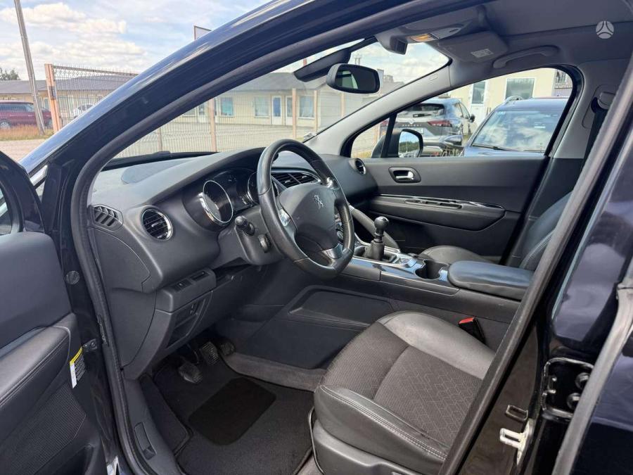 Black Peugeot 3008 2014 in Vilnius, with an engine capacity of 1.56 L and mileage of 240 thousand km for 5500 €, photo 10 on AUTOMOTO.COM.LV