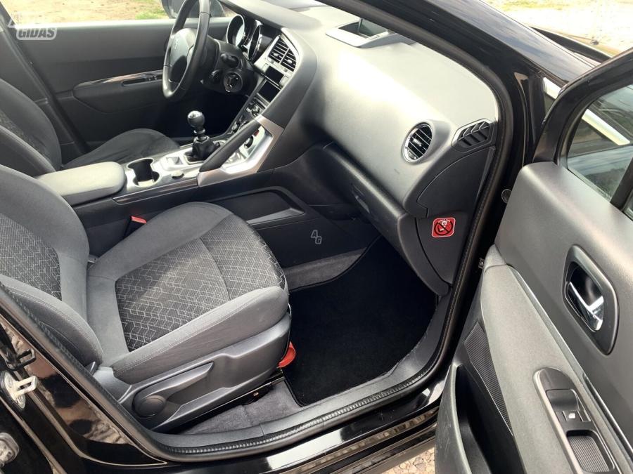 Black Peugeot 3008 2015 in Vilnius, with an engine capacity of 1.60 L and mileage of 243 thousand km for 4850 €, photo 12 on AUTOMOTO.COM.LV