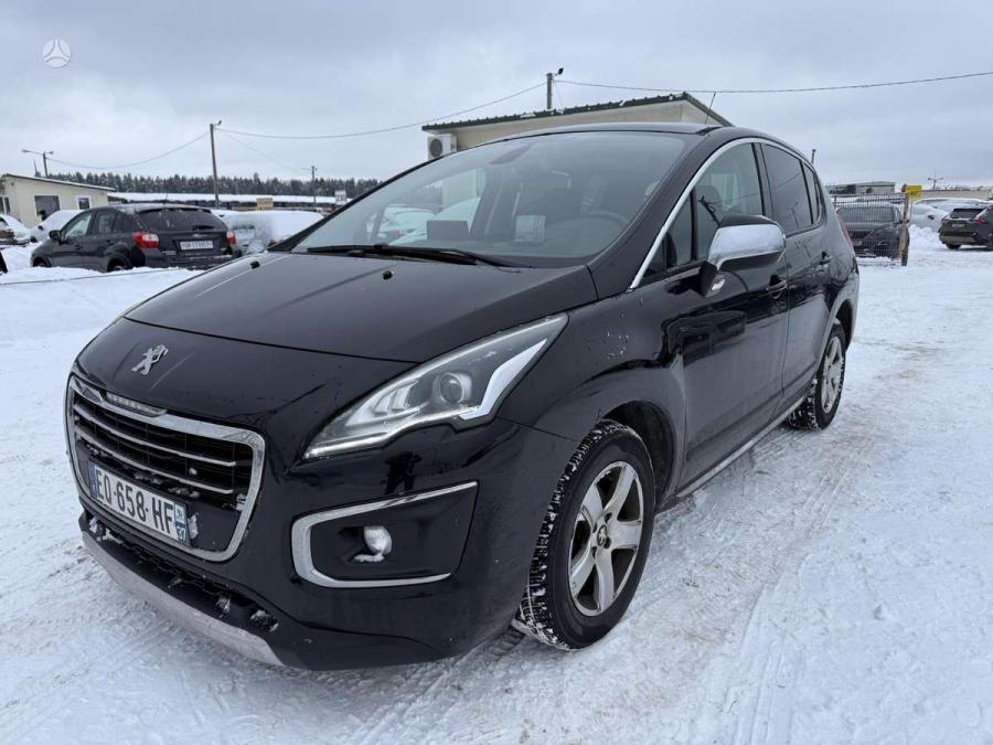 Black Peugeot 3008 2016 in Vilnius, with an engine capacity of 1.56 L and mileage of 201 thousand km for 6900 €, photo 1 on AUTOMOTO.COM.LV