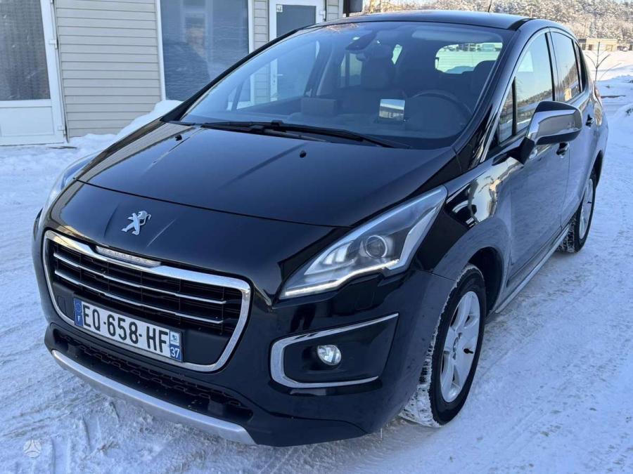 Black Peugeot 3008 2016 in Vilnius, with an engine capacity of 1.56 L and mileage of 201 thousand km for 6700 €, photo 2 on AUTOMOTO.COM.LV