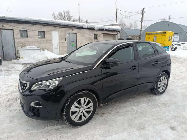 Black Peugeot 3008 2017 in Panevezys, with an engine capacity of 1.56 L and mileage of 243 thousand km for 8200 €, photo 1 on AUTOMOTO.COM.LV