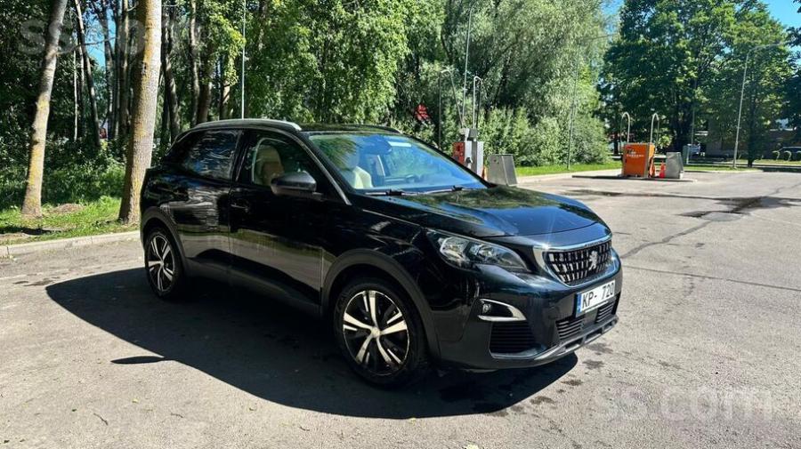 Black Peugeot 3008 2017 in Riga, with an engine capacity of 1.60 L and mileage of 314 thousand km for 8250 €, photo 6 on AUTOMOTO.COM.LV