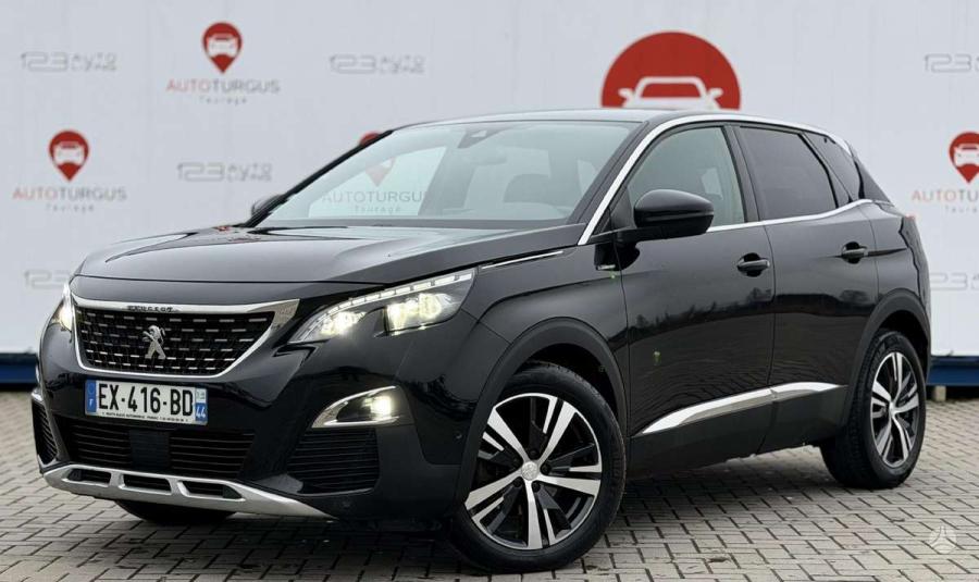 Black Peugeot 3008 2018 in Taurage, with an engine capacity of 1.60 L and mileage of 128 thousand km for 13200 €, photo 1 on AUTOMOTO.COM.LV