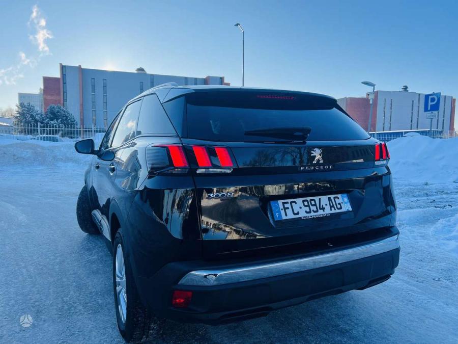 Black Peugeot 3008 2018 in Kaunas, with an engine capacity of 1.60 L and mileage of 250 thousand km for 10350 €, photo 7 on AUTOMOTO.COM.LV
