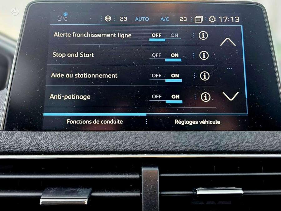 Черный Пежо 3008 2018 в Таураге, объемом двигателя 1.50 л и пробегом 189 тыс. км за 10500 €, фото 25 на AUTOMOTO.COM.LV