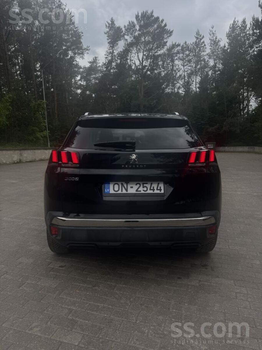 Black Peugeot 3008 2018 in Riga, with an engine capacity of 1.20 L and mileage of 138 thousand km for 9950 €, photo 7 on AUTOMOTO.COM.LV