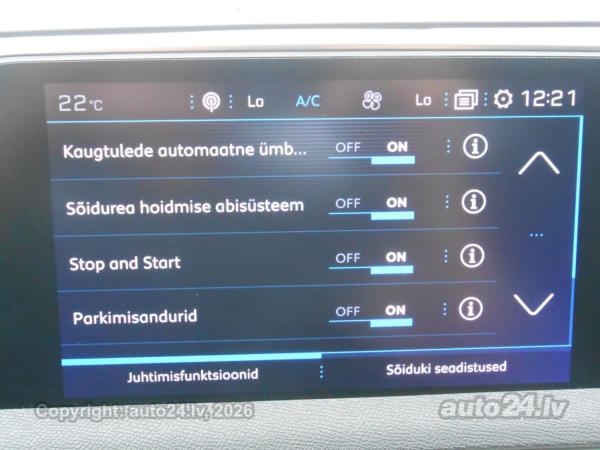 Black Peugeot 3008 2018 in Viljandi, with an engine capacity of 1.50 L and mileage of 143 thousand km for 13790 €, photo 8 on AUTOMOTO.COM.LV