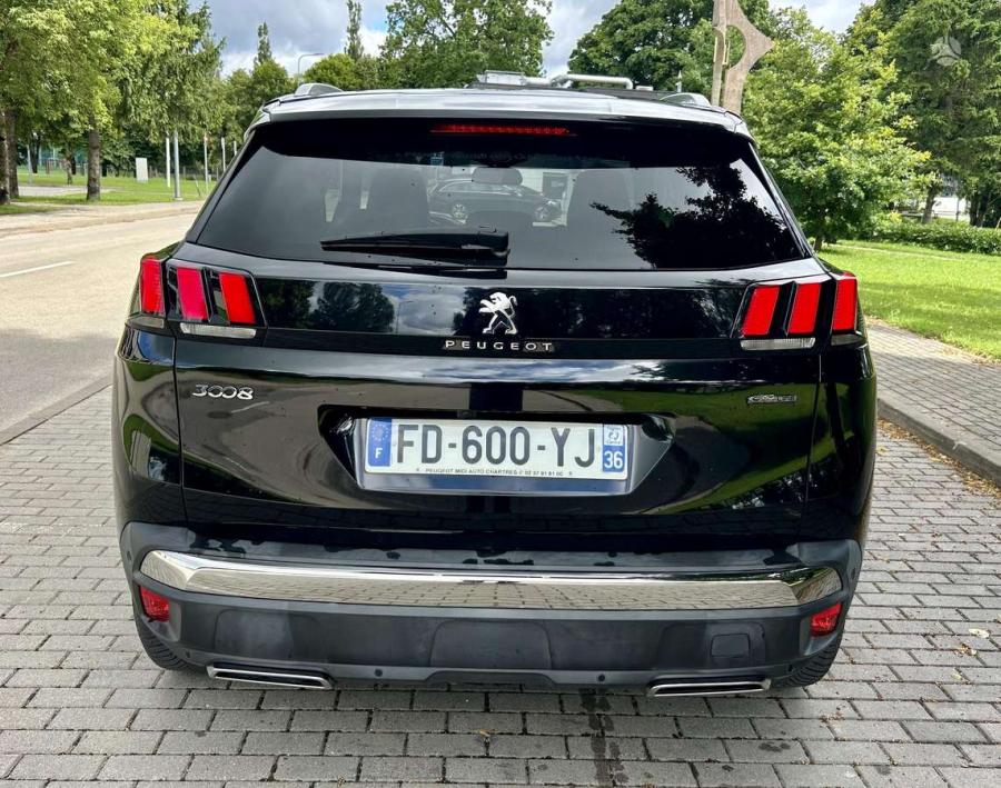 Melns Peugeot 3008 2019 Tauragė, ar dzinēja tilpumu 1.60 L un nobraukumu 131 tūkst. km par 12800 €, foto 4 vietnē AUTOMOTO.COM.LV