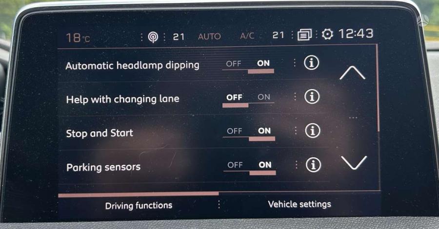 Melns Peugeot 3008 2019 Tauragė, ar dzinēja tilpumu 1.60 L un nobraukumu 131 tūkst. km par 12800 €, foto 16 vietnē AUTOMOTO.COM.LV