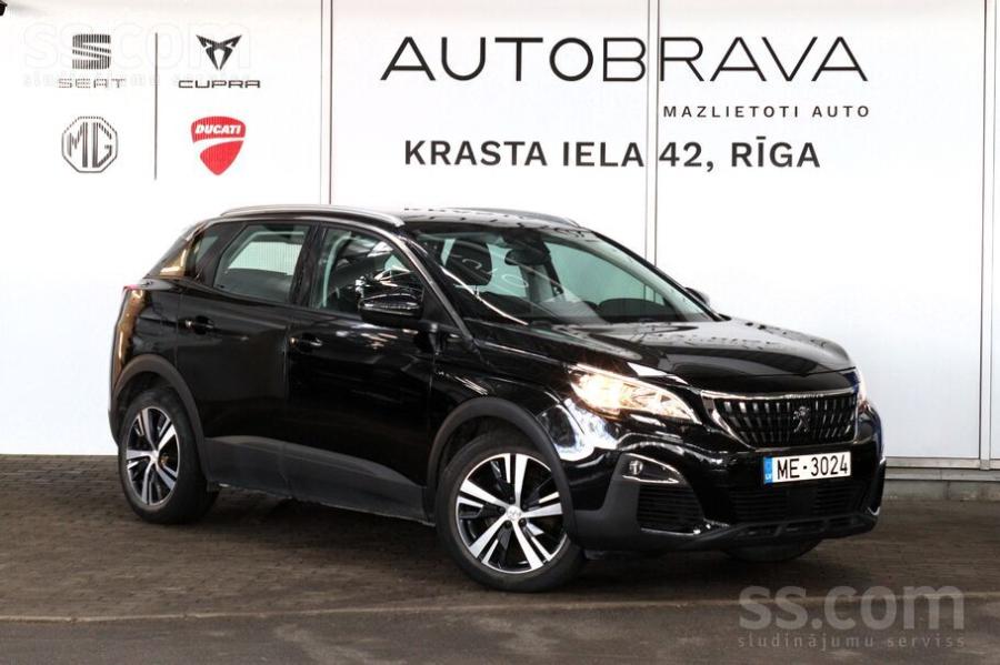 Black Peugeot 3008 2019 in Riga, with an engine capacity of 1.50 L and mileage of 96 thousand km for 13490 €, photo 4 on AUTOMOTO.COM.LV