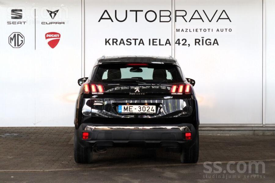 Black Peugeot 3008 2019 in Riga, with an engine capacity of 1.50 L and mileage of 96 thousand km for 13490 €, photo 8 on AUTOMOTO.COM.LV