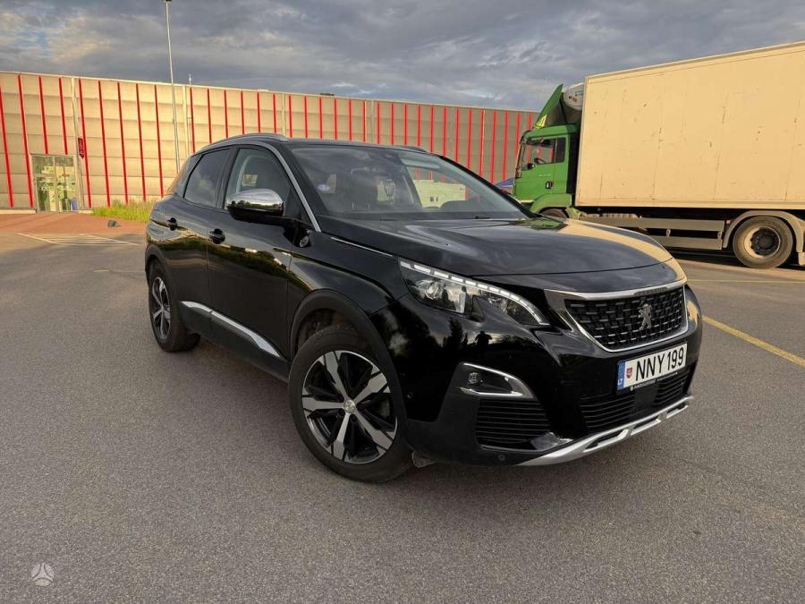 Melns Peugeot 3008 2019 Viļņa, ar dzinēja tilpumu 1.20 L un nobraukumu 144 tūkst. km par 12000 €, foto 1 vietnē AUTOMOTO.COM.LV