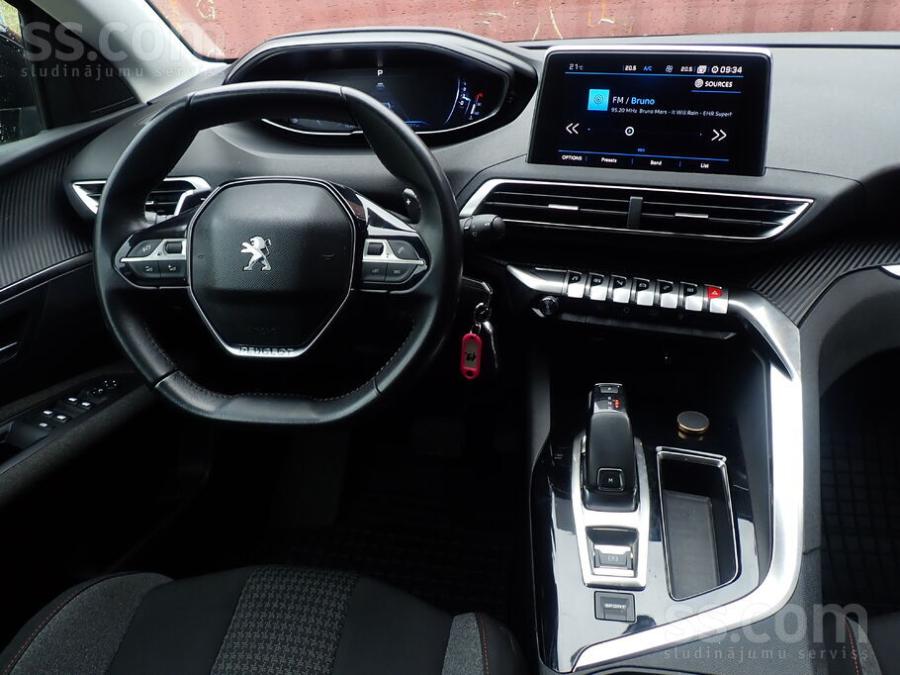 Melns Peugeot 3008 2020 Liepāja, ar dzinēja tilpumu 1.20 L un nobraukumu 143 tūkst. km par 11950 €, foto 8 vietnē AUTOMOTO.COM.LV