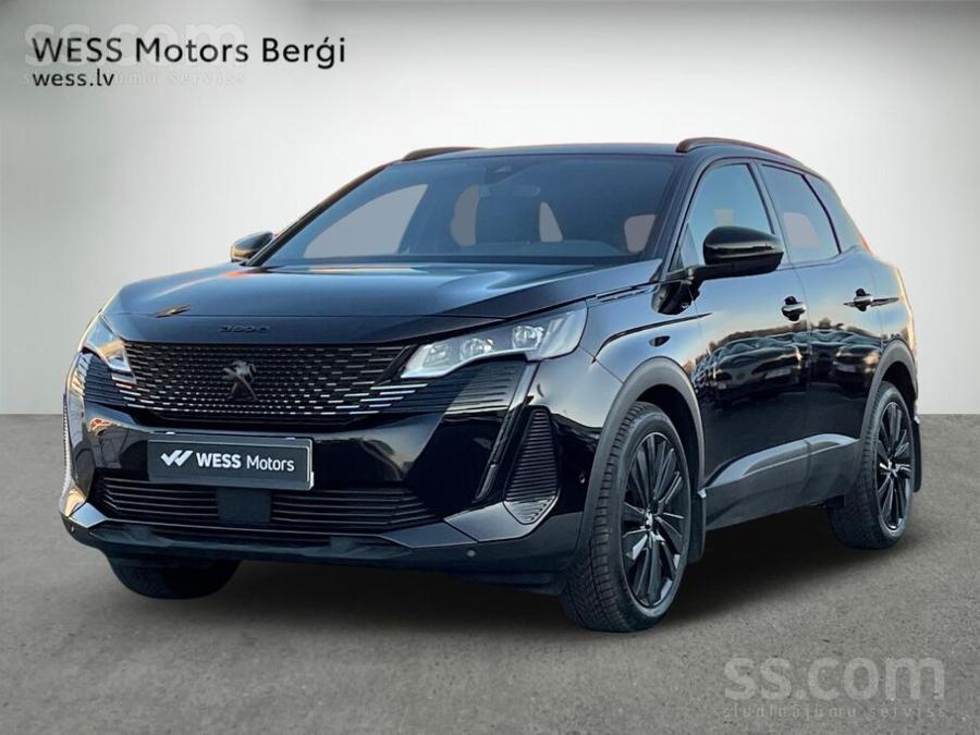 Black Peugeot 3008 2021 in Riga, with an engine capacity of 1.20 L and mileage of 94 thousand km for 20990 €, photo 1 on AUTOMOTO.COM.LV