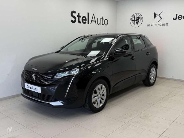 Black Peugeot 3008 2021 in Vilnius, with an engine capacity of 1.20 L and mileage of 64 thousand km for 15790 €, photo 1 on AUTOMOTO.COM.LV