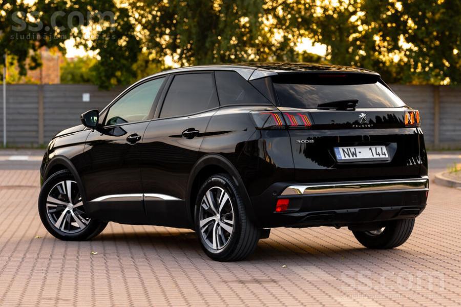 Black Peugeot 3008 2021 in Jelgava, with an engine capacity of 1.50 L and mileage of 0 thousand km for 15990 €, photo 7 on AUTOMOTO.COM.LV